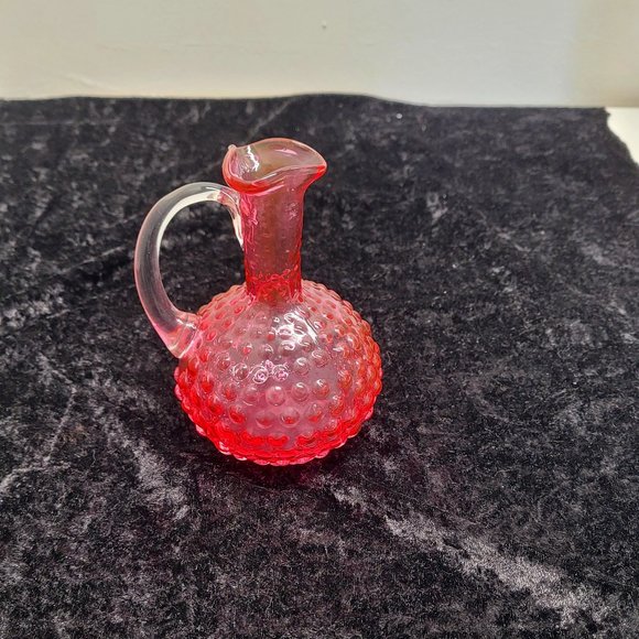 Fenton | Art | Vintage Prestamp Fenton Cranberry Hobnail Cruet | Poshmark